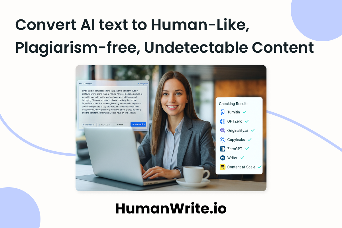 HumanWrite.io, Make AI Content Sound Human, Pass AI Detection